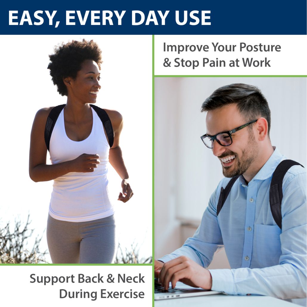 Back Support Device - Light Weight Back Brace for Men and Women