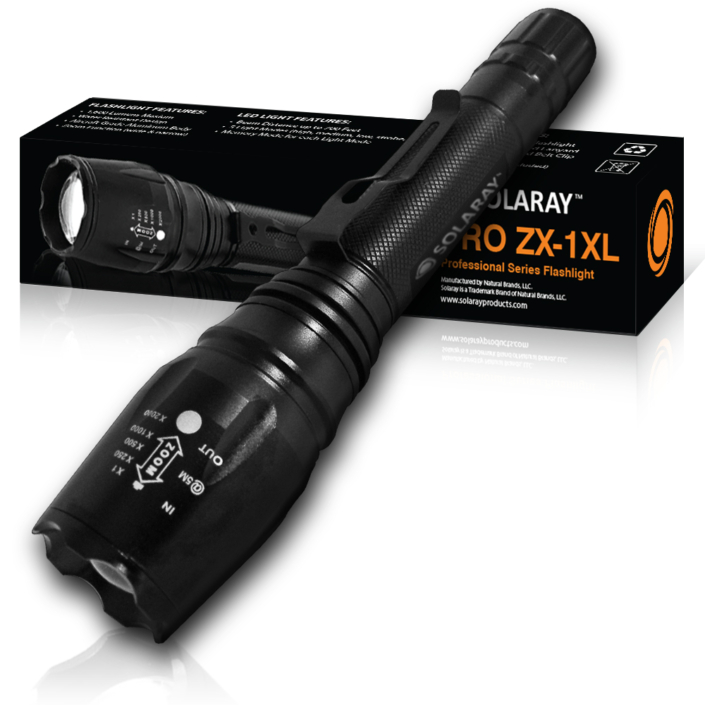 LED Tactical Flashlights with Strobe Light Feature for Self Defense - TK120